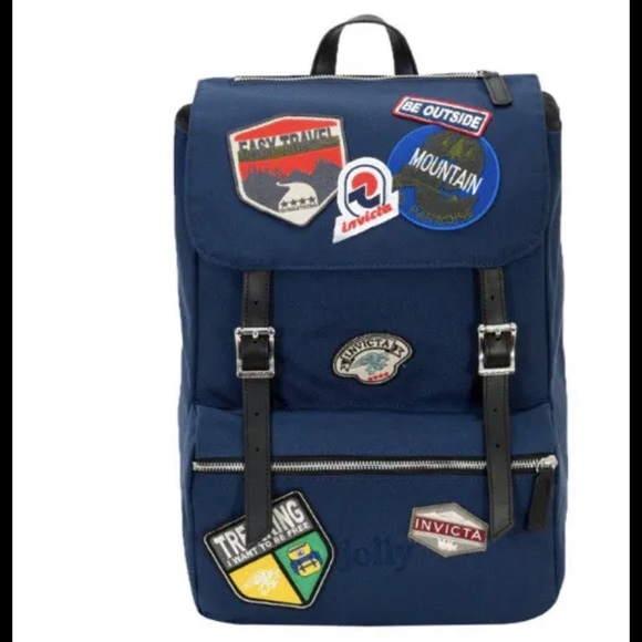 Invicta | Bags | Invicta Alpino Jolly Heritage Patches Backpack Travel ...